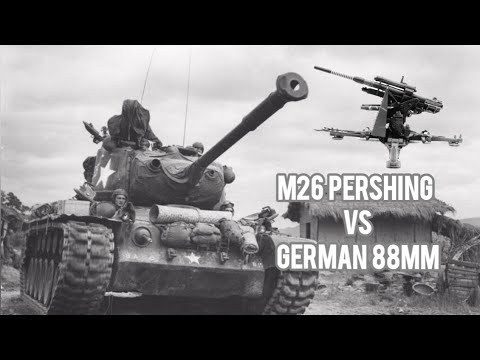 M26 Pershing vs German 88mm Guns, March 1945 - YouTube
