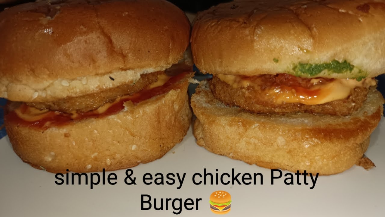 Simple & Easy Chicken patty Burger 🍔|| Chicken Patty Recipe||#ytviral # ...