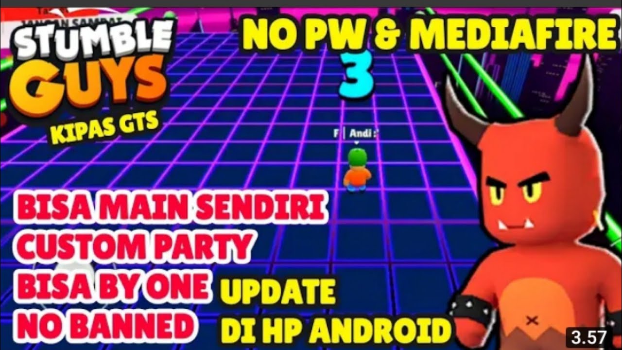 UPDATE!!! STUMBLE GUYS MAP PARTY BY KIPAS GTS!! cara custom map stumble ...