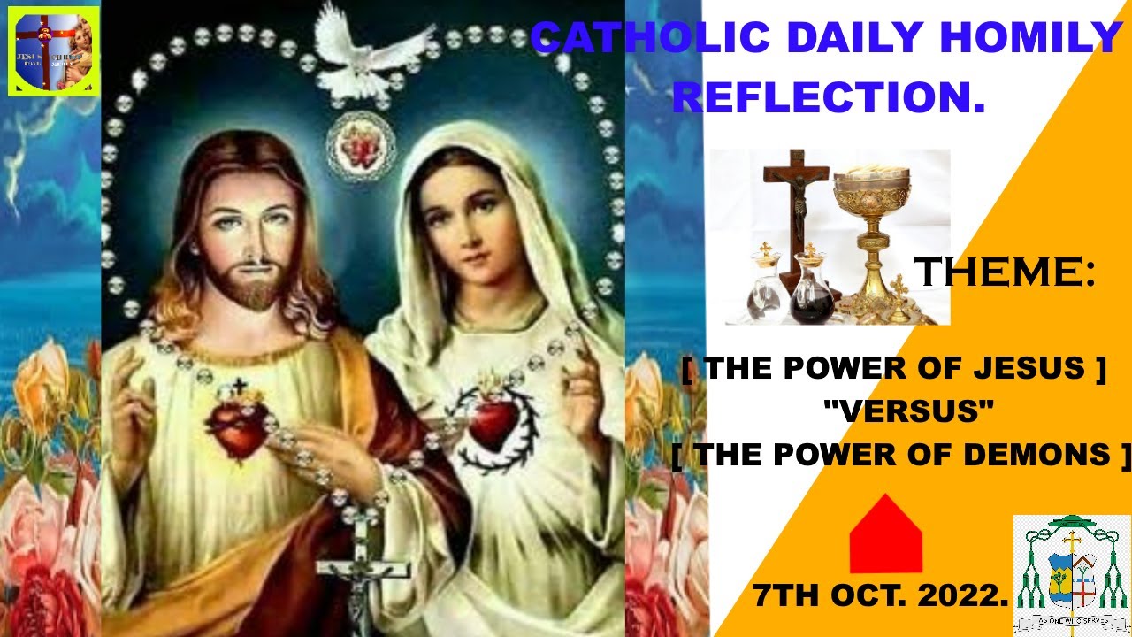 Catholic daily homily reflection for today [ THE POWER OF JESUS VERSUS ...