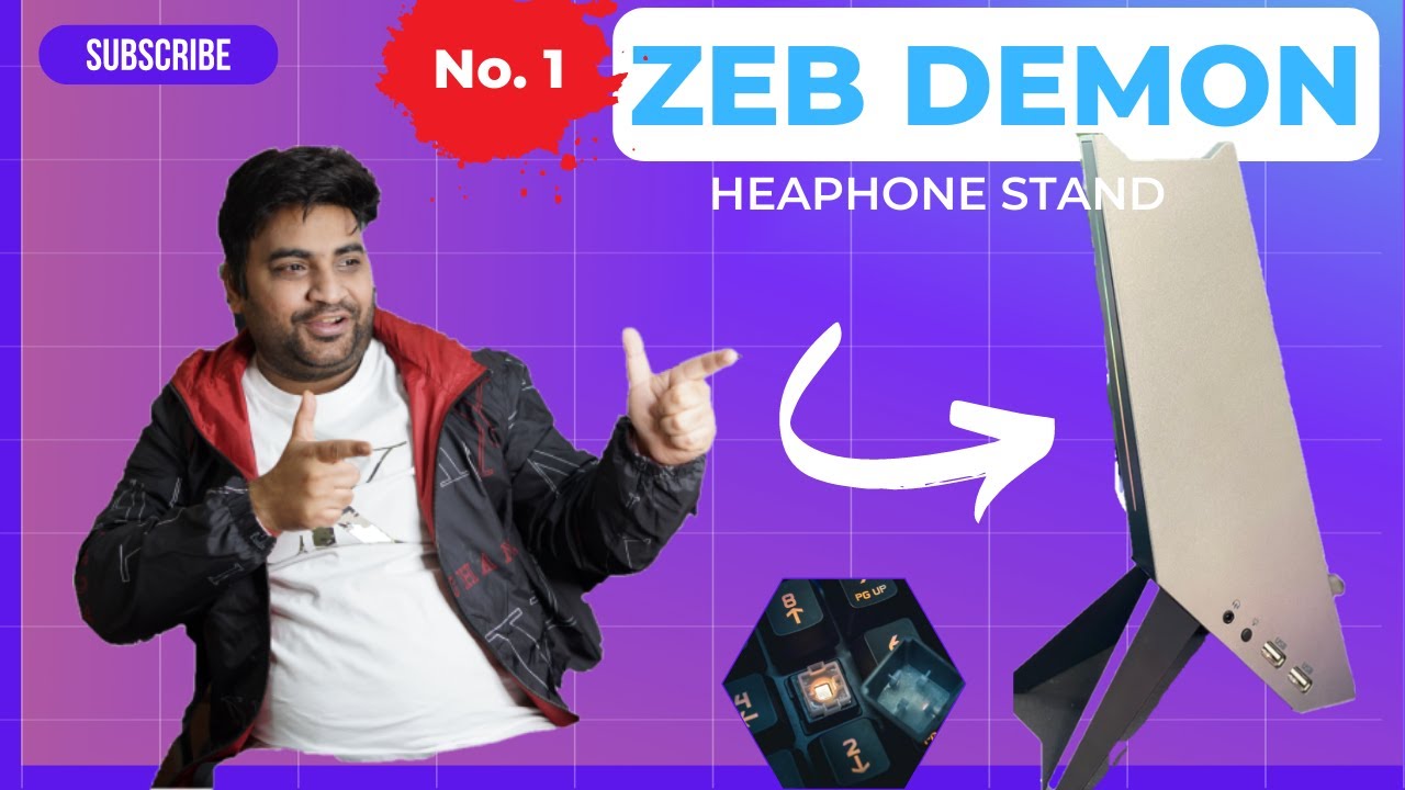 Headphone Stand | Zebronics ZEB DEMON - YouTube