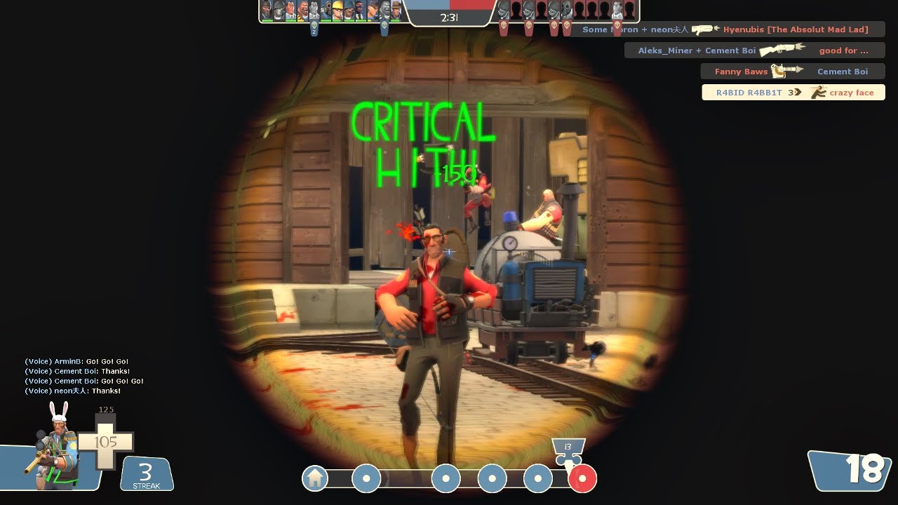 Team Fortress 2 Sniper Gameplay (Pier) - YouTube