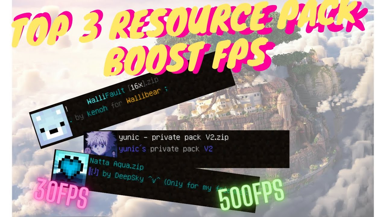 Top 3 resource pack đẹp và boost FPS | GodBumChanVN - YouTube