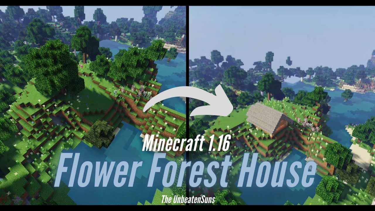 Minecraft 1.16 | Flower Forest House | The UnbeatenSuns - YouTube