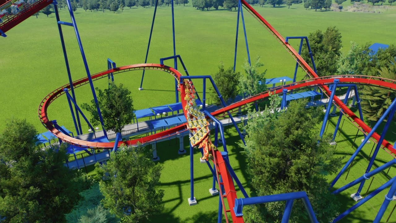 Superman Ultimate Flight Six Flags Offride | Planet Coaster 2 (made by ...