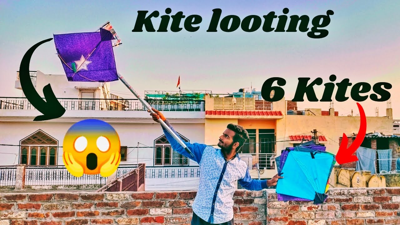 Kite looting | kite looting video | kite catching | patang lutera ...