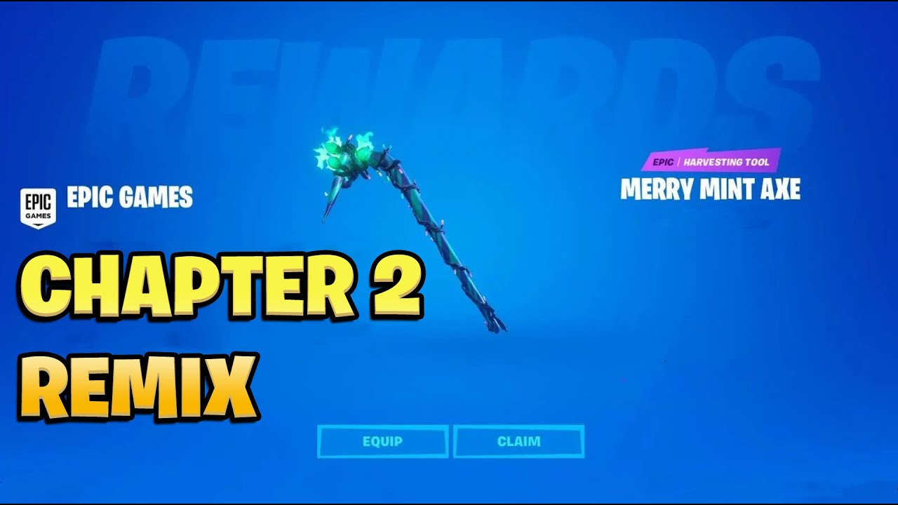 How To Get MINTY PICKAXE for FREE in Fortnite! (Chapter 2 REMIX) - YouTube