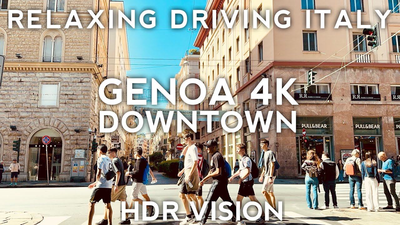 Driving Italy Genoa in 4K - Downtown - Euroflora Days - Italy Travel ...