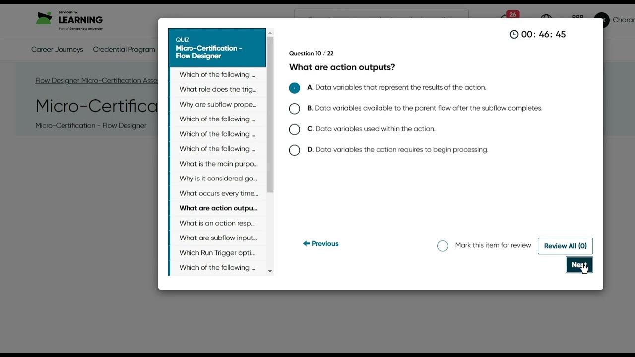 Flow Designer Micro-Certification Assessment || service now assesment - YouTube