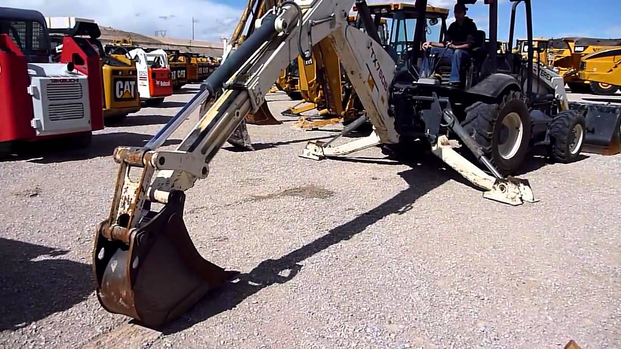 Terex TX750B Backhoe - What Are These Levers For Again? - YouTube