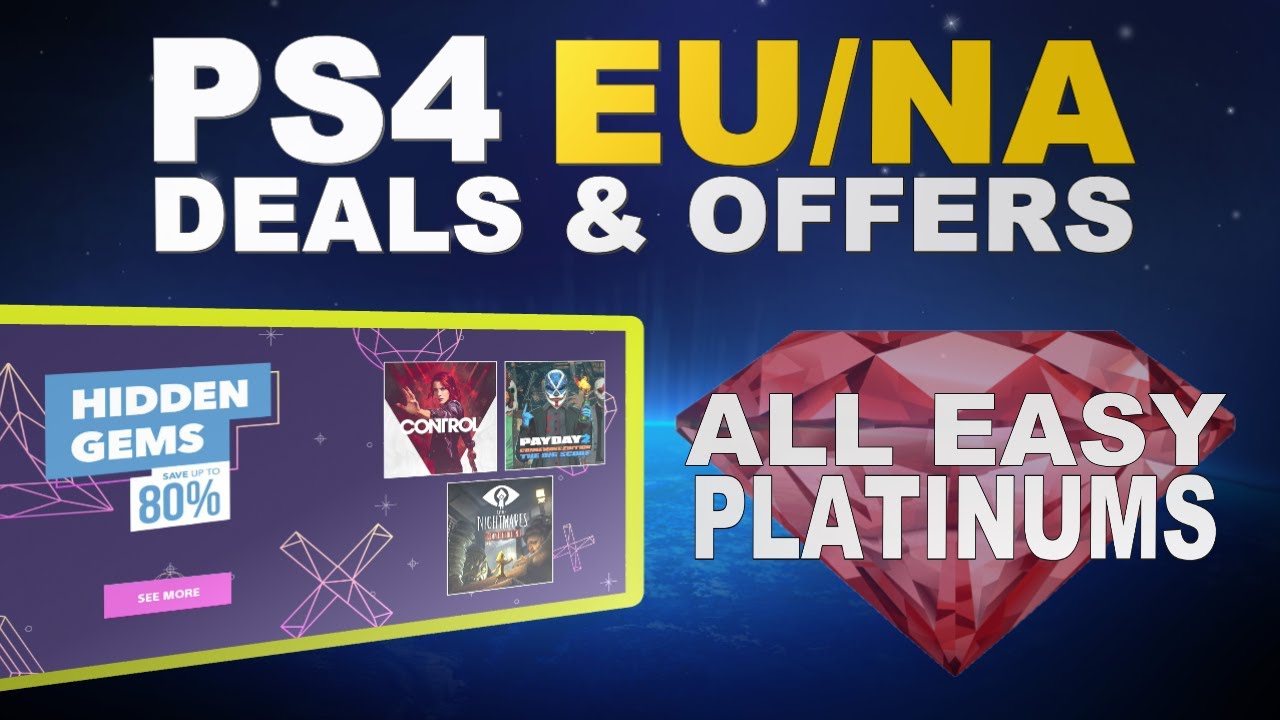 PS4 [EU/NA] Hidden Gems Sale | All Easy Platinums - YouTube