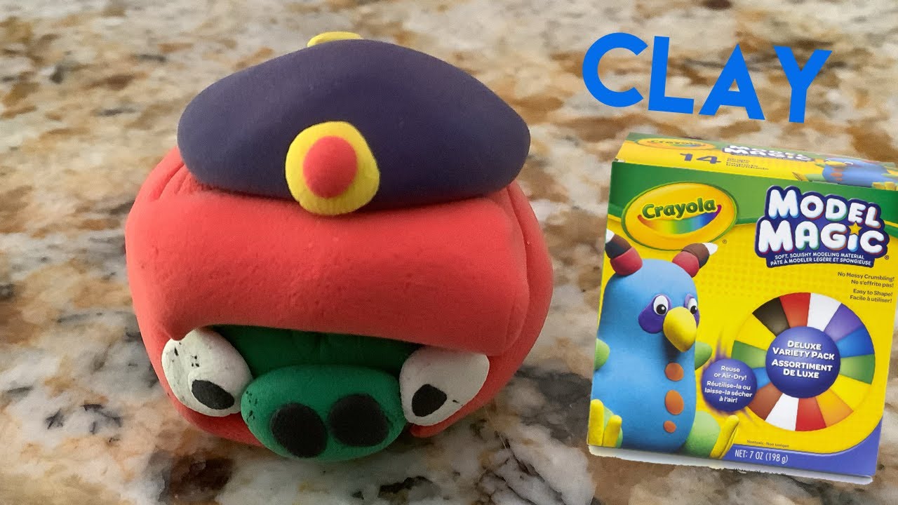 Angry birds epic: prince porky model magic clay showcase - YouTube