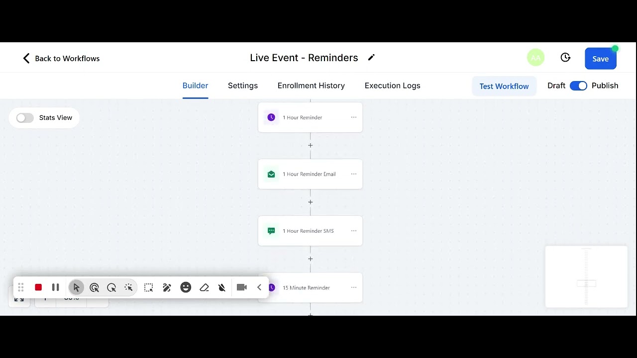 Funnel Workflow/Automation set up in GoHighLevel - YouTube