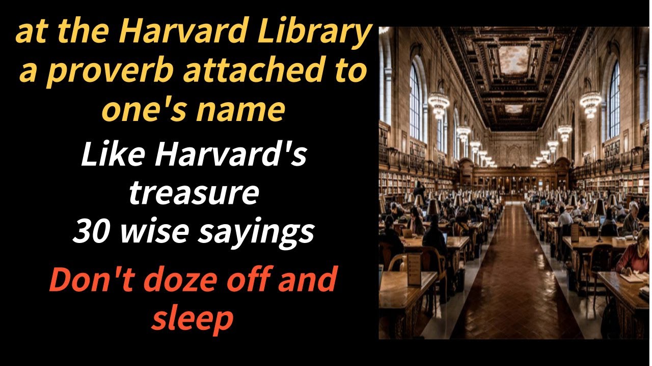 Harvard University Library's Wise Sayings: Life-Driving Wisdom - YouTube