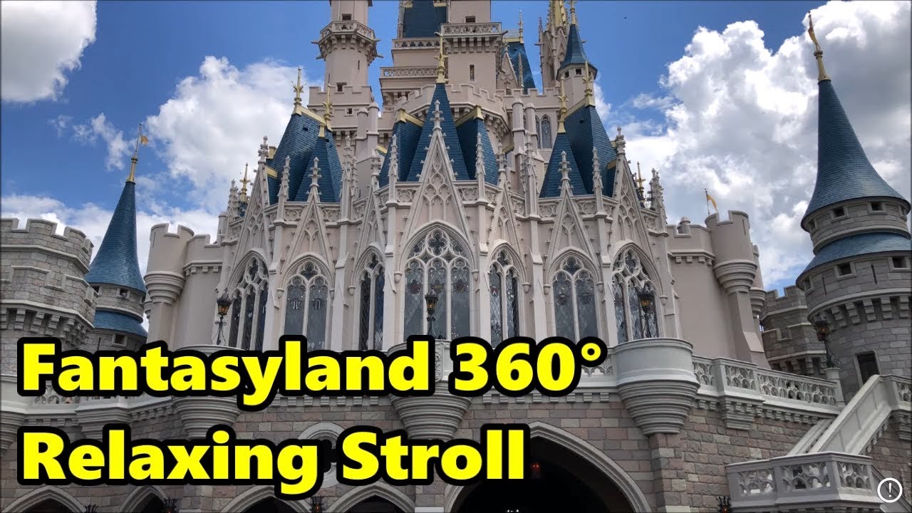 Fantasyland 360° 4K Relaxing Stroll at the Magic Kingdom - Walt Disney ...