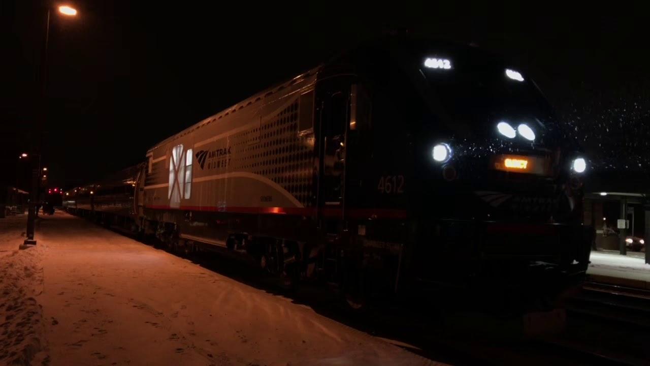 New Amtrak Siemens Charger Locomotive At Naperville,IL - YouTube