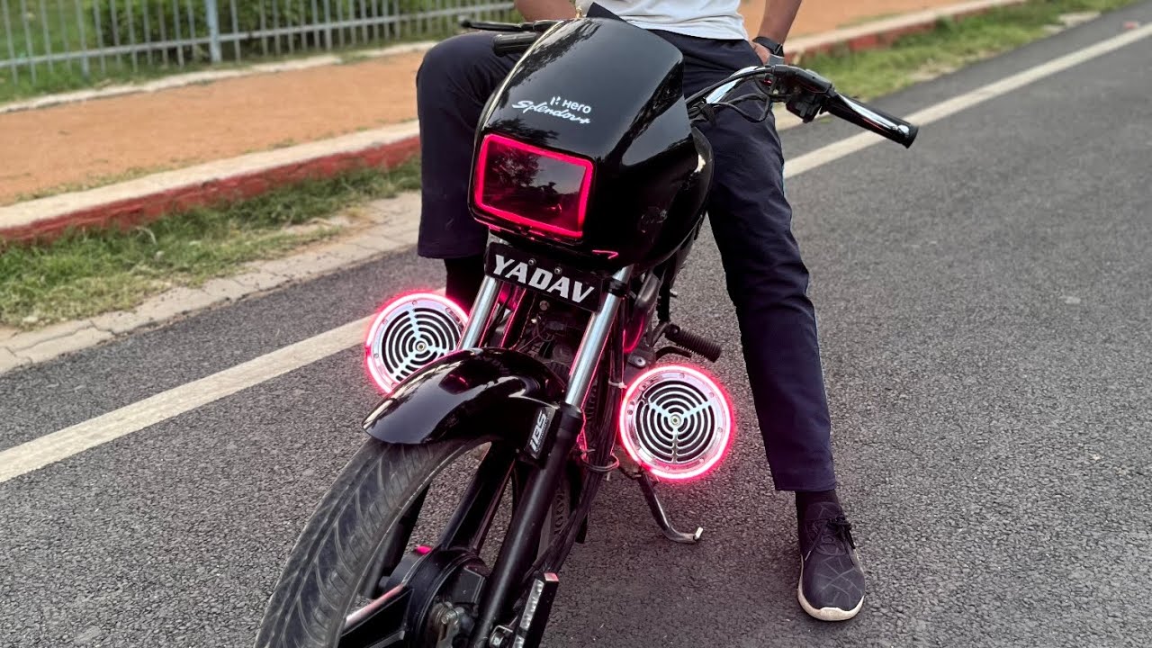 splendor light modification || splendor modified || splendor plus bs6 ...