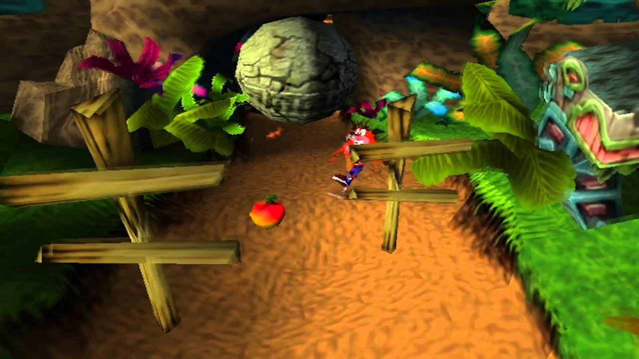 Crash Bandicoot (PS1) walkthrough - Boulder Dash - YouTube