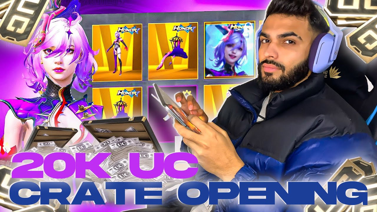 20K CRATE OPENING | LETS TRY LUCK | BGMI LIVE | SANDHU 2OP - YouTube