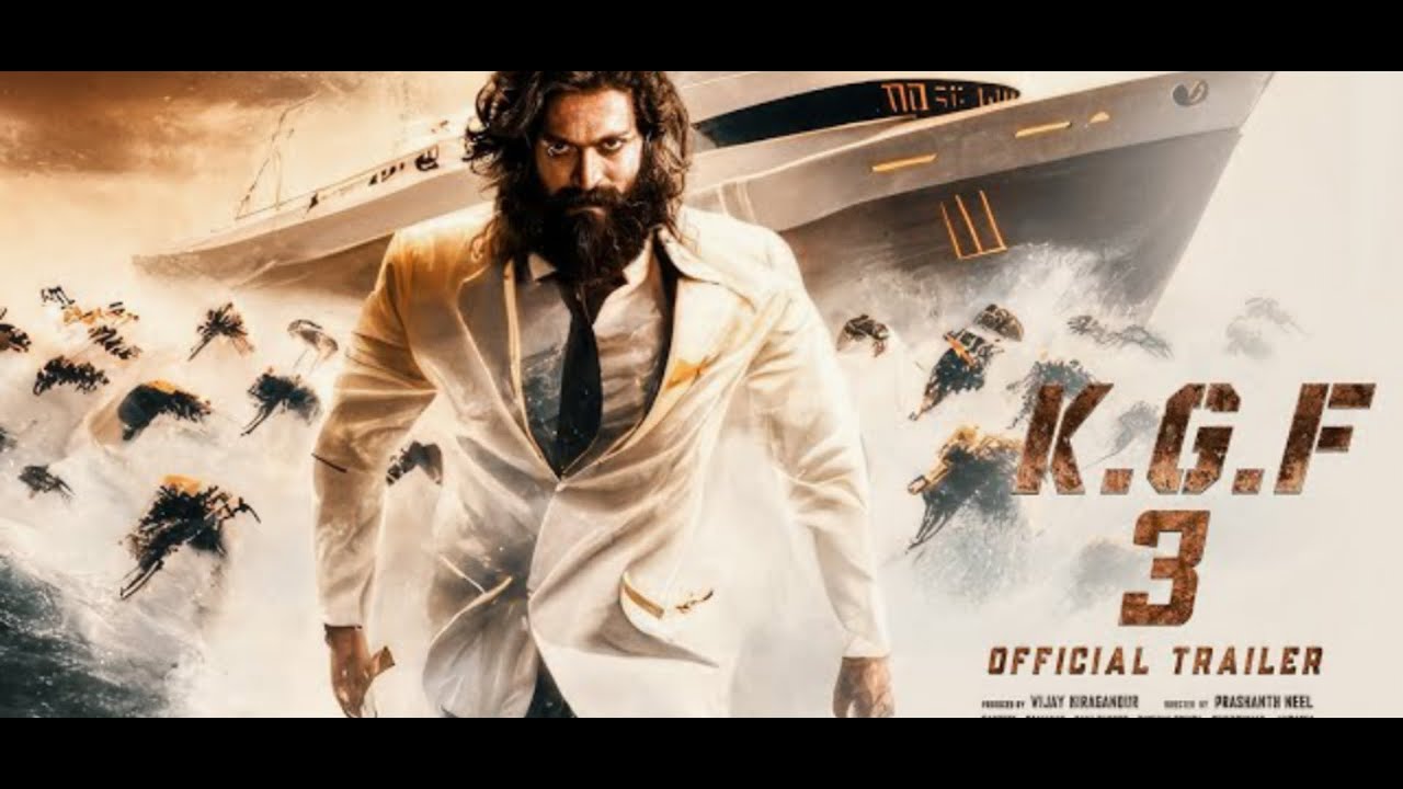 KGF CHAPTER 3 Official Trailer Yash Prabhas Prashanth Neel Ravi Basrur ...