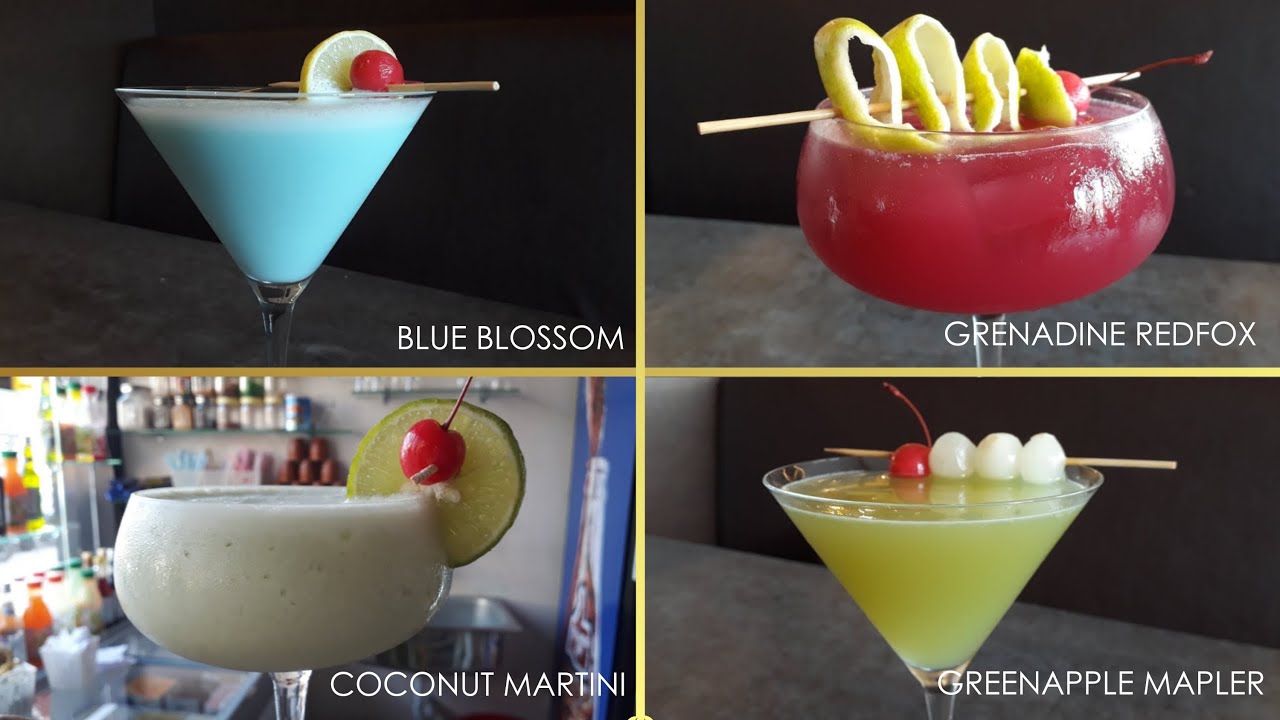 4 mocktails in one video | How to make mocktail | @themocktailhouse1 ...