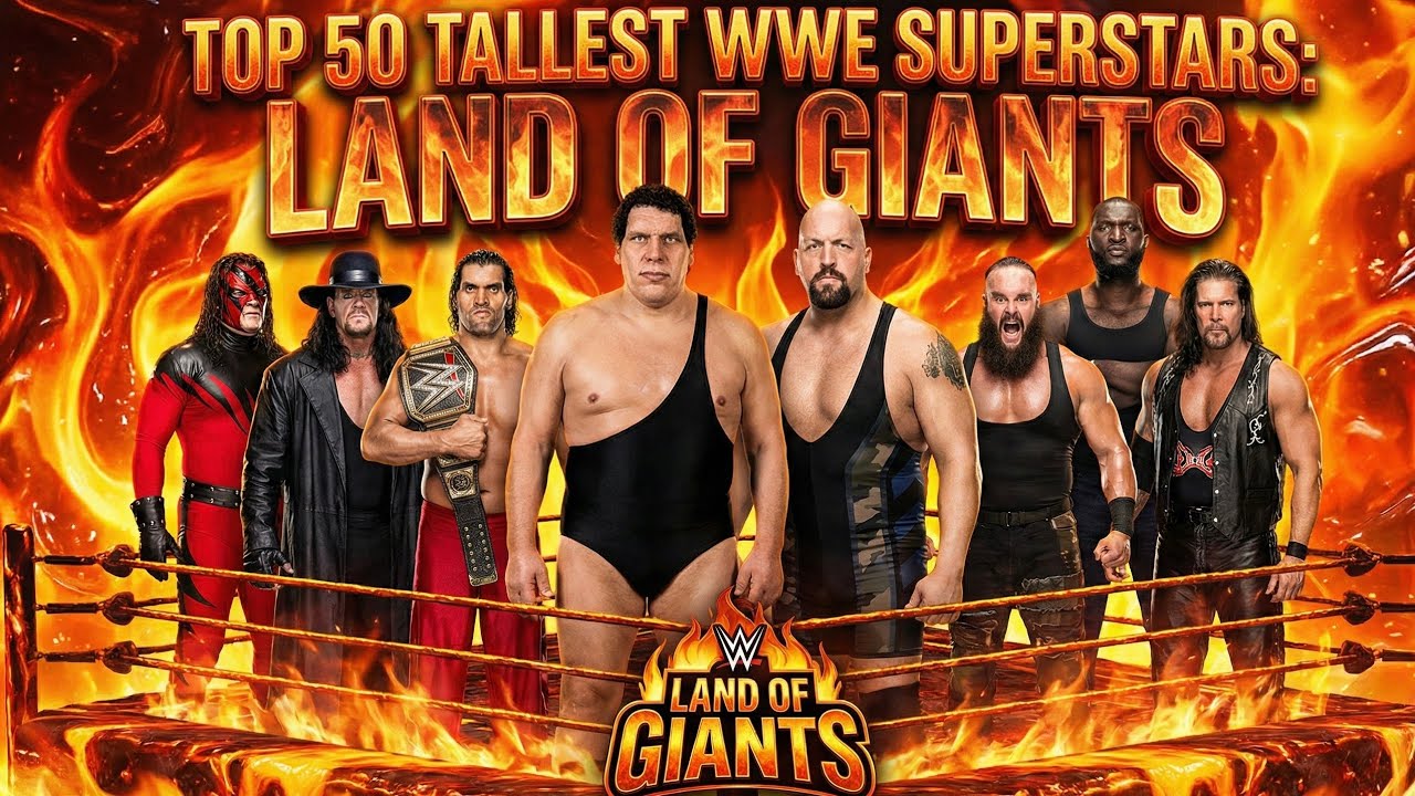 Top 50 Tallest WWE Superstars of All Time ( Ranked ) | LAND OF GIANTS ...