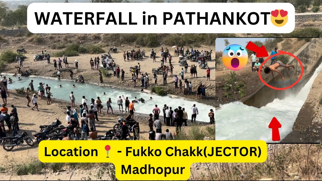 WATERFALL in PATHANKOT 🏝️ | Best place to enjoy in summers 🏊 #pathankot ...