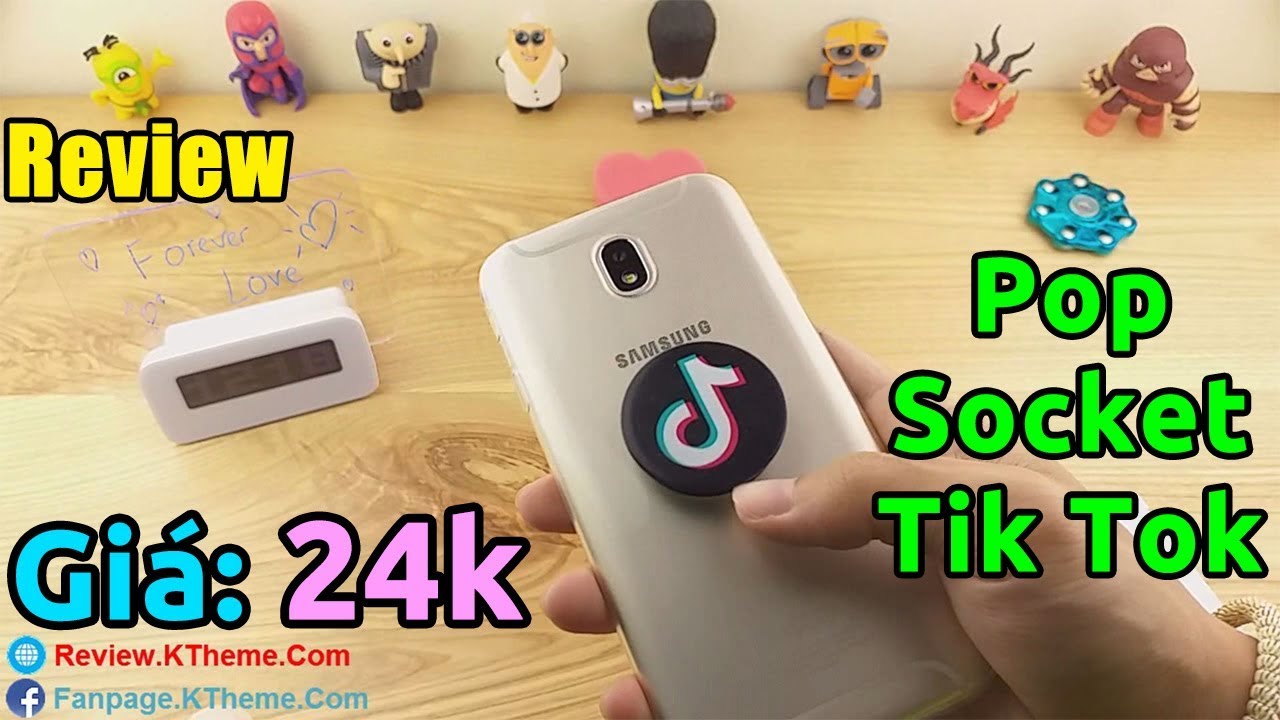 Trên tay PopSocket Tik Tok điện thoại không thể thiếu cái này - YouTube
