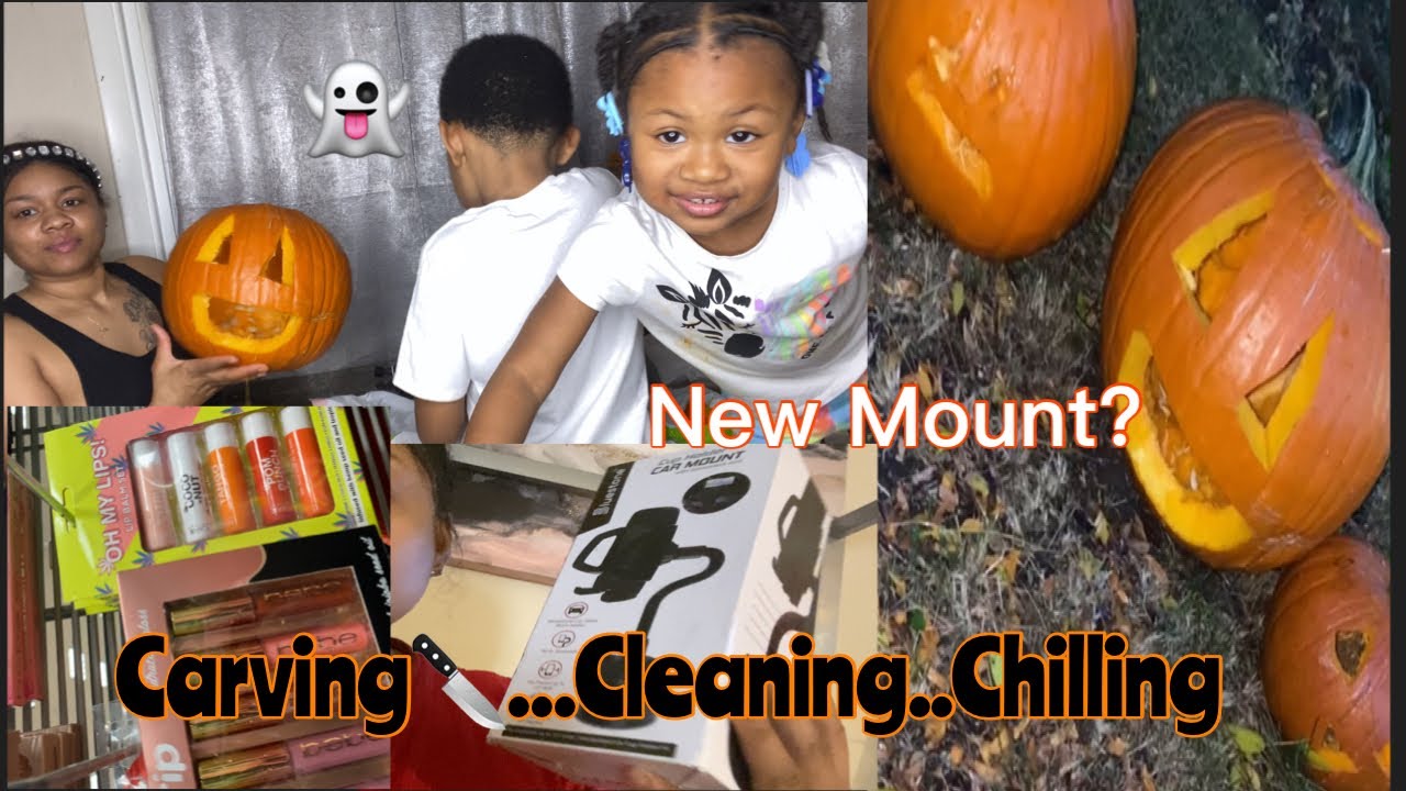 WEEKEND VLOG/🎃 CARVING, SHOPPING 🛍 - YouTube