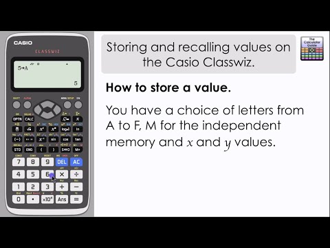 How To Store Numbers In Scientific Calculator