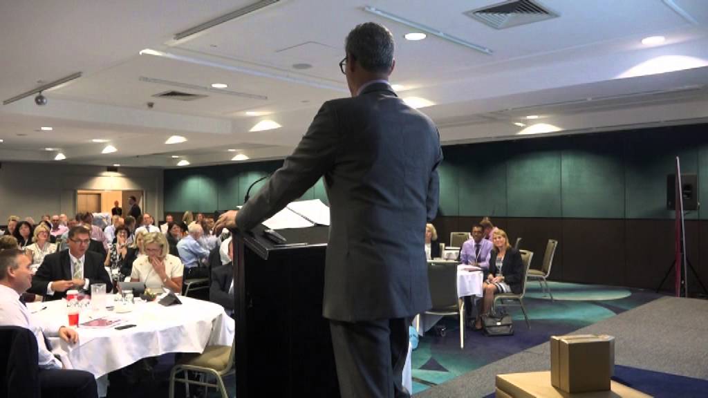 Darren Isenberg is Emcee at a Performance Auditing Conference - YouTube