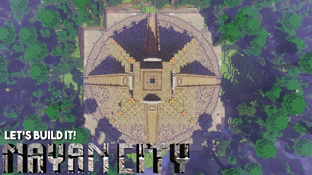 Minecraft Mayan City Timelapse | Let's Build It! #2 [Textures & Trees ...