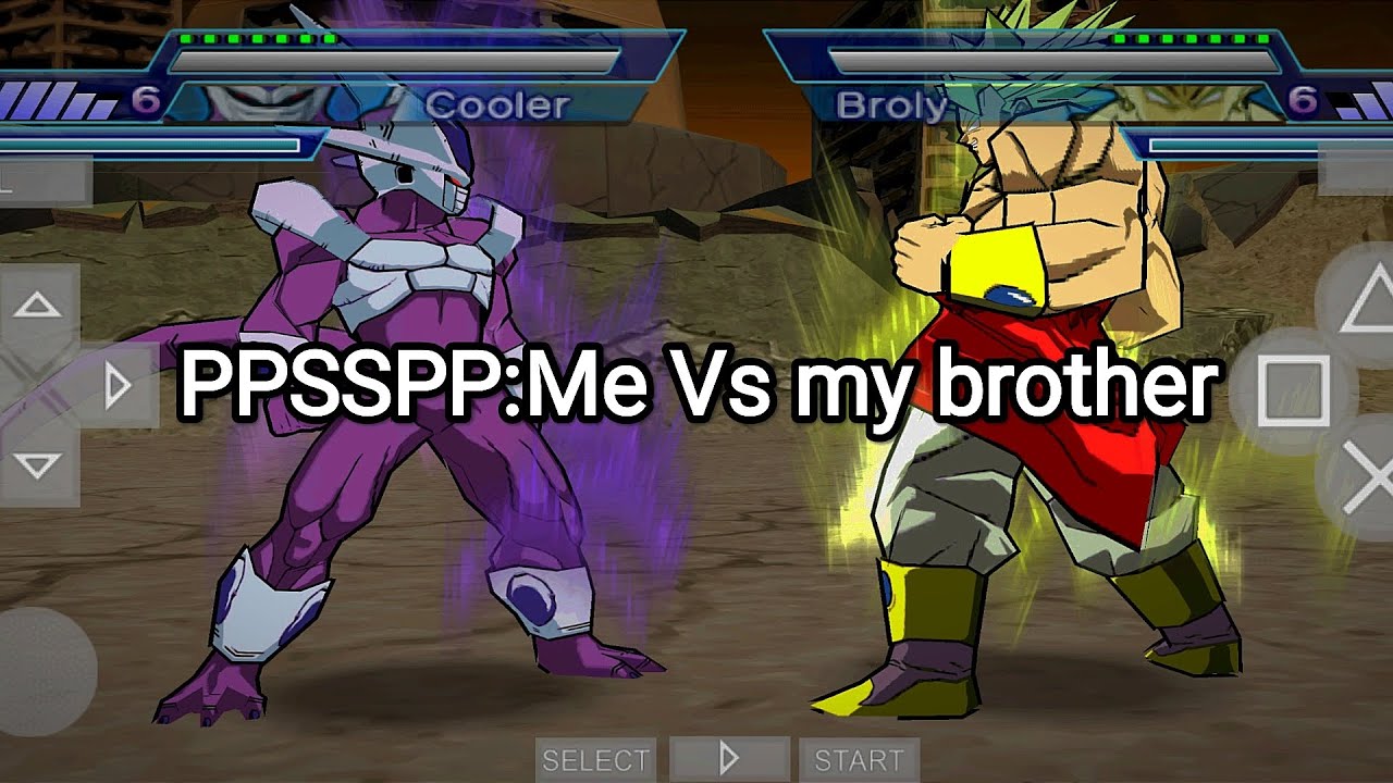 PPSSPP:Dragon Ball Z shin budokai 2 gameplay-Me Vs brother - YouTube