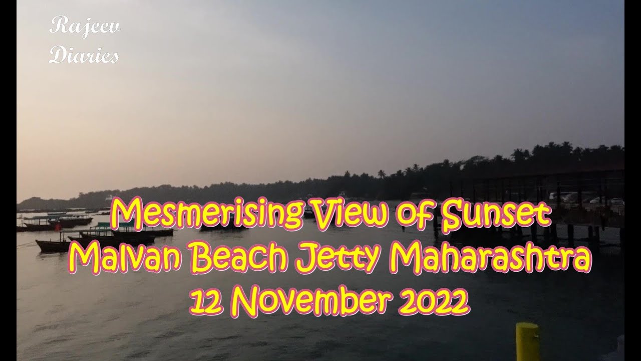Awesome view of Sunset from Malvan Beach Jetty 12 Nov 2022 #sunset # ...