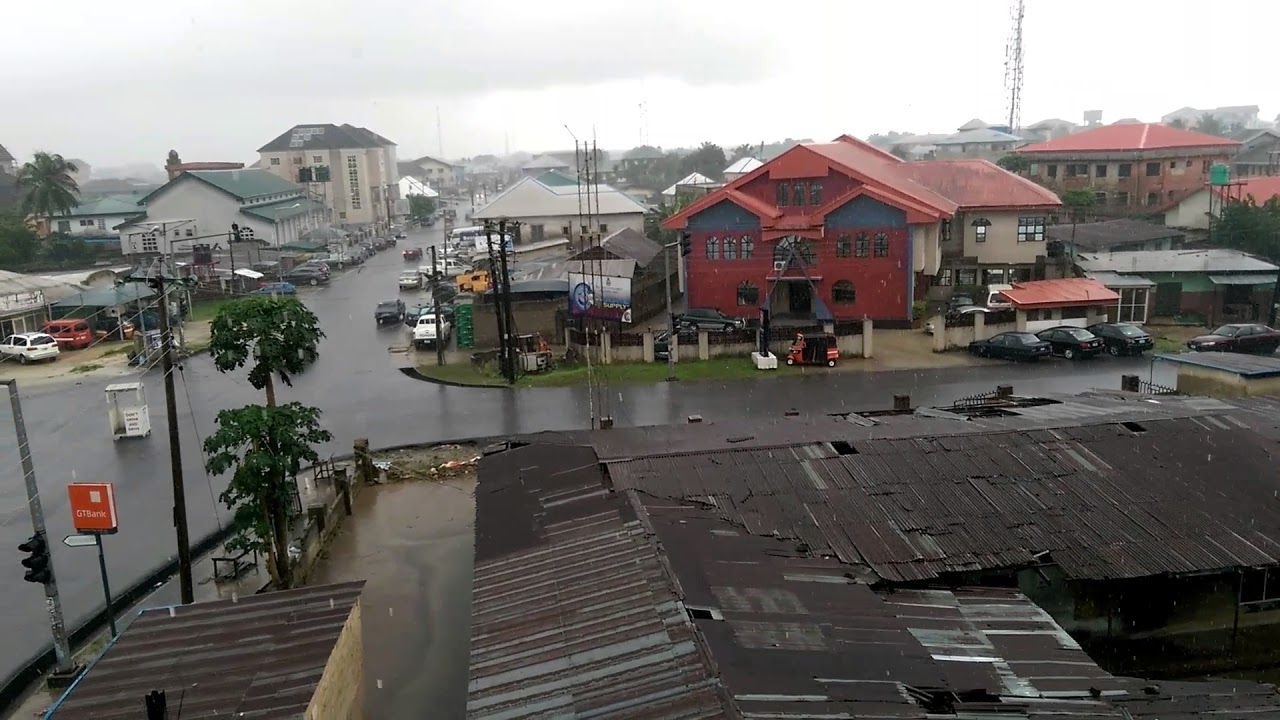 Uyo Village during rainy season - YouTube