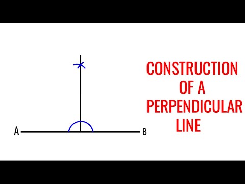 HOW TO CONSTRUCT A PERPENDICULAR LINE - YouTube