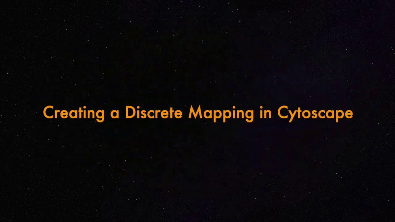 Cytoscape Tutorials: Creating a Discrete Mapping - YouTube