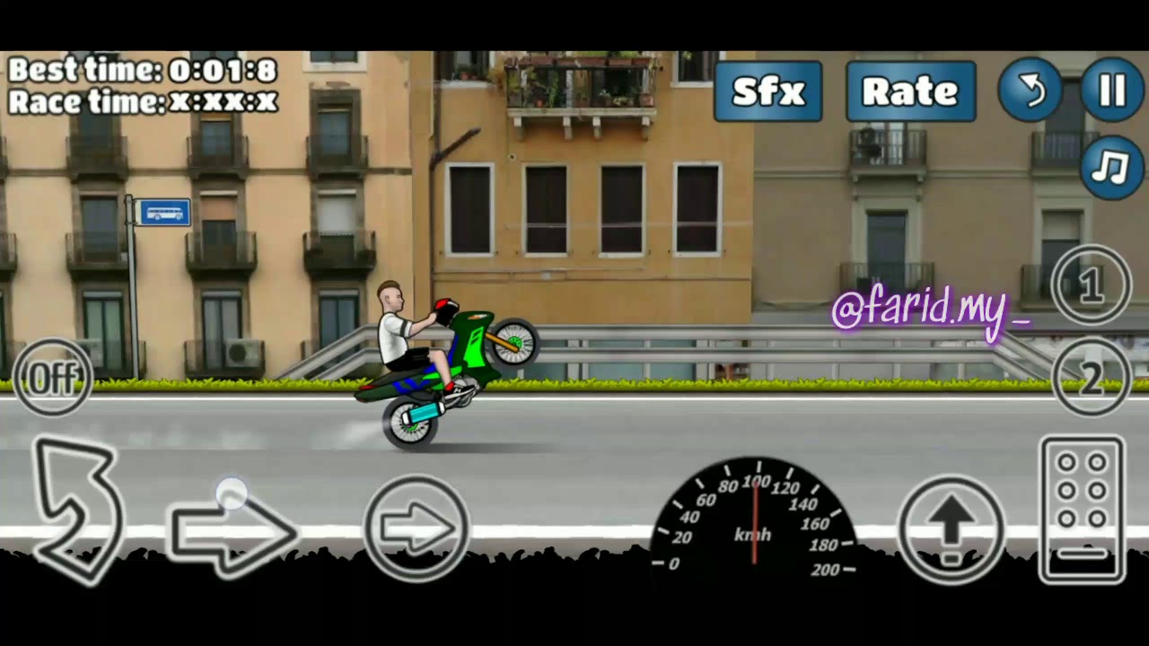 Wheelie challenge setting wheelie - YouTube