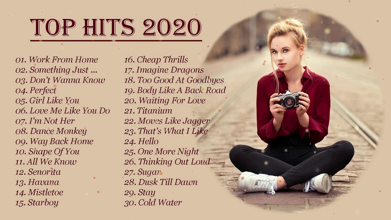 Top Hits 2020 Ed Sheeran, Adele, Shawn Mendes, Maroon 5, Taylor Swift ...