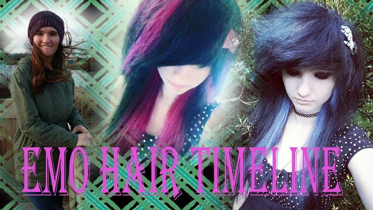 My emo hair timeline - YouTube