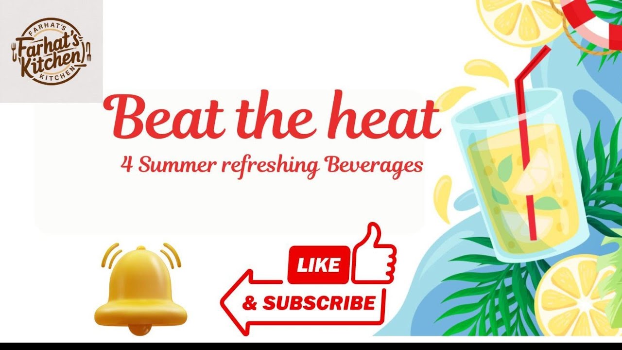 Quick and Easy to make Summer refreshing beverages - YouTube