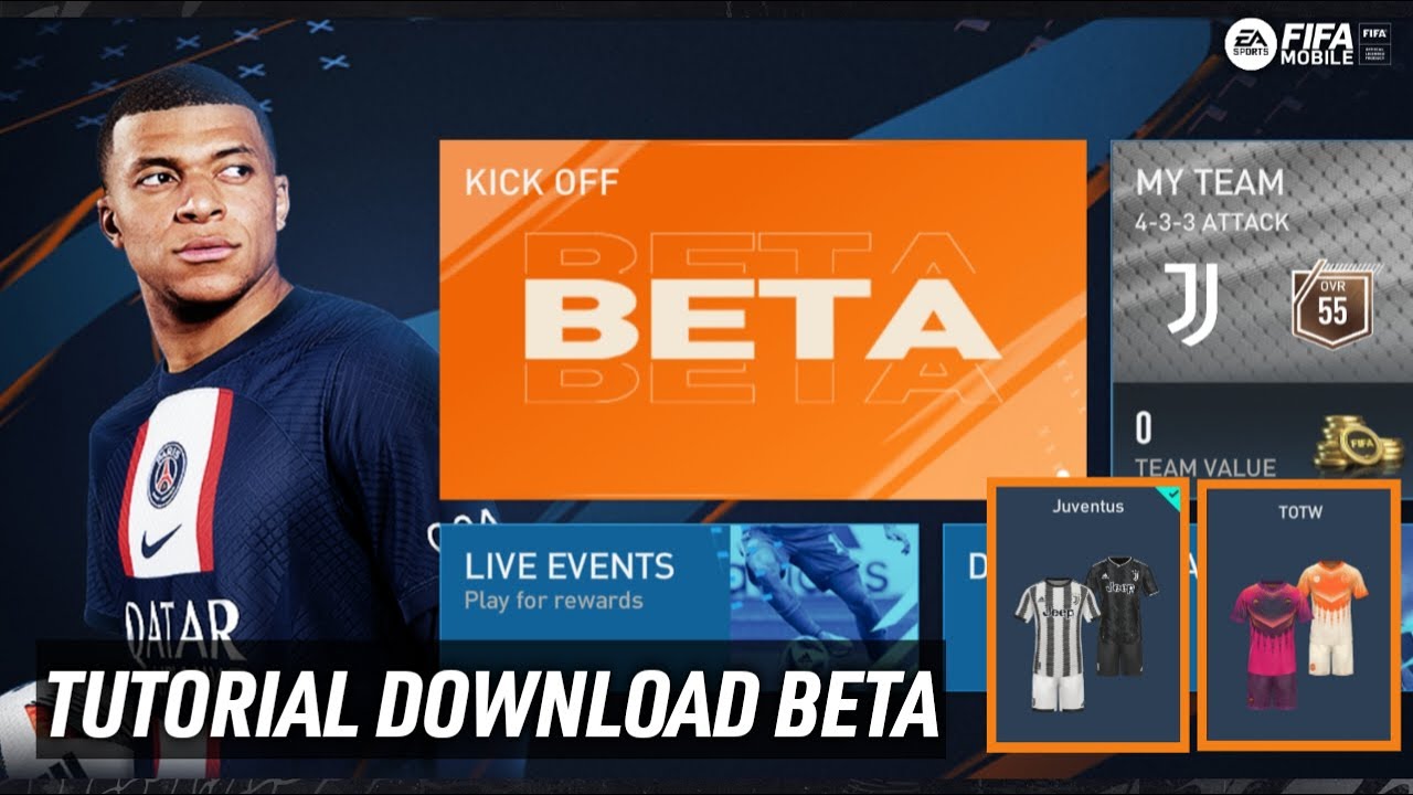 JUVE IS BACK! Tutorial Download FIFA Mobile Beta | Top Up di D2C Gaming ...