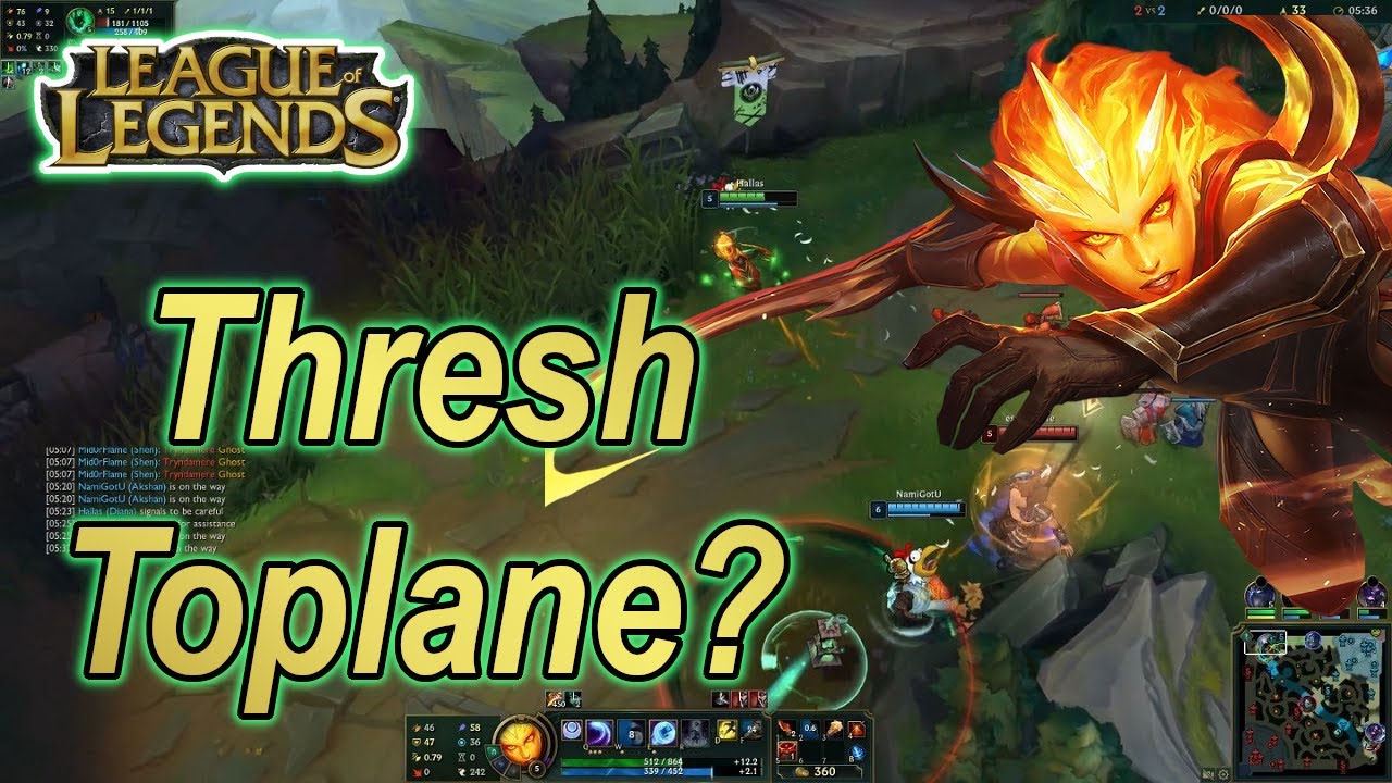 League of Legends - Thresh Toplane? (Diana Jungle/Silver I Ranked EUW ...