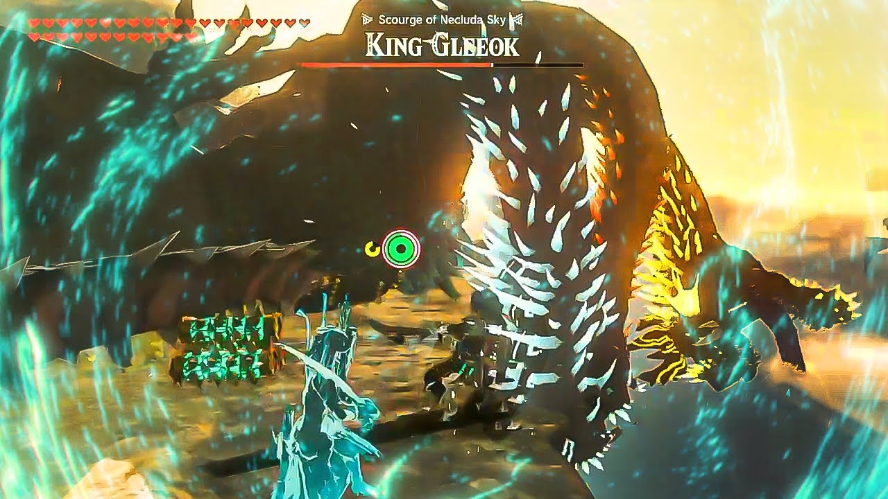 When lore accurate Link fights King Gleeok in Zelda TotK... - YouTube