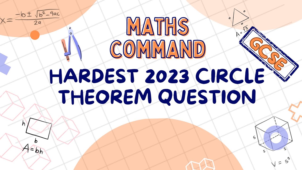 Hardest GCSE 2023 Circle Theorem Question - MUST WATCH - YouTube