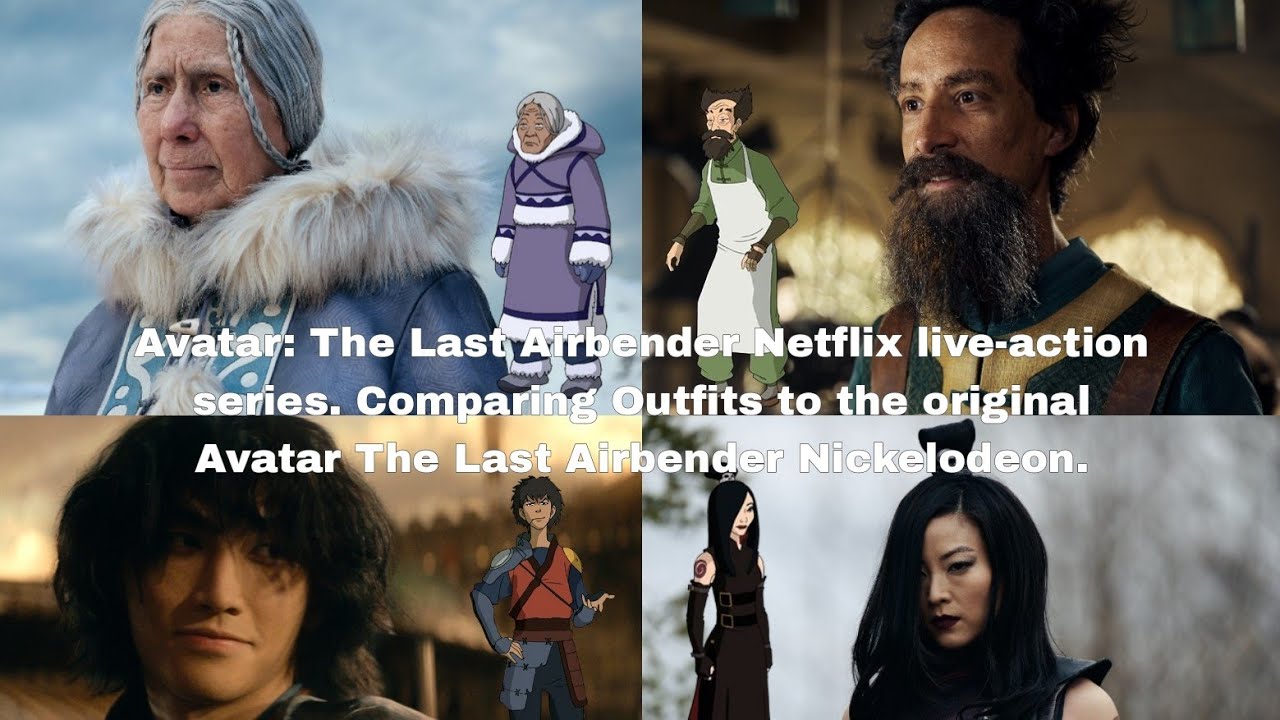 Avatar: The Last Airbender Netflix live-action series. Comparing ...