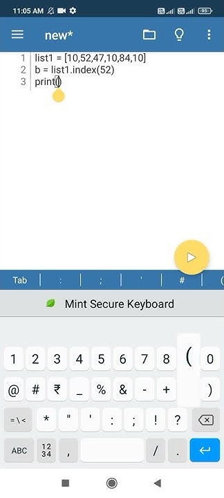 how to find index of a element in a list in python - YouTube
