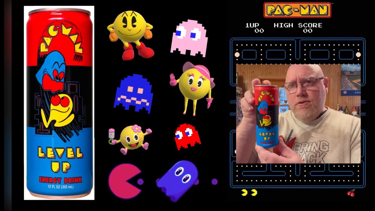 PAC-MAN Level Up Energy Drink Review #1093 - YouTube