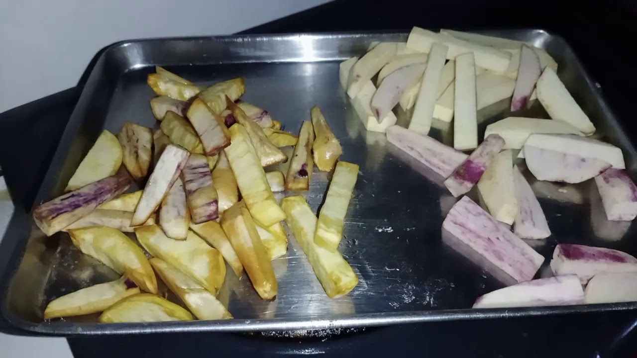 Filipino food! KAMOTE! fries with a twist! :D [SWEET POTATO FRIES with ...