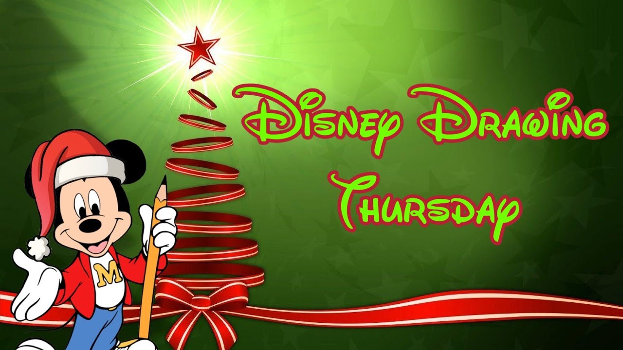 Disney Drawing Thursday | Santa Classic Mickey Online Drawing - YouTube